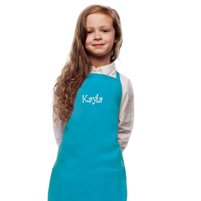 Kids Turquoise Apron - Etsy