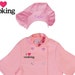 Personalized Kids Pink Chef Coat Jacket With Chef Hat and I Love ...