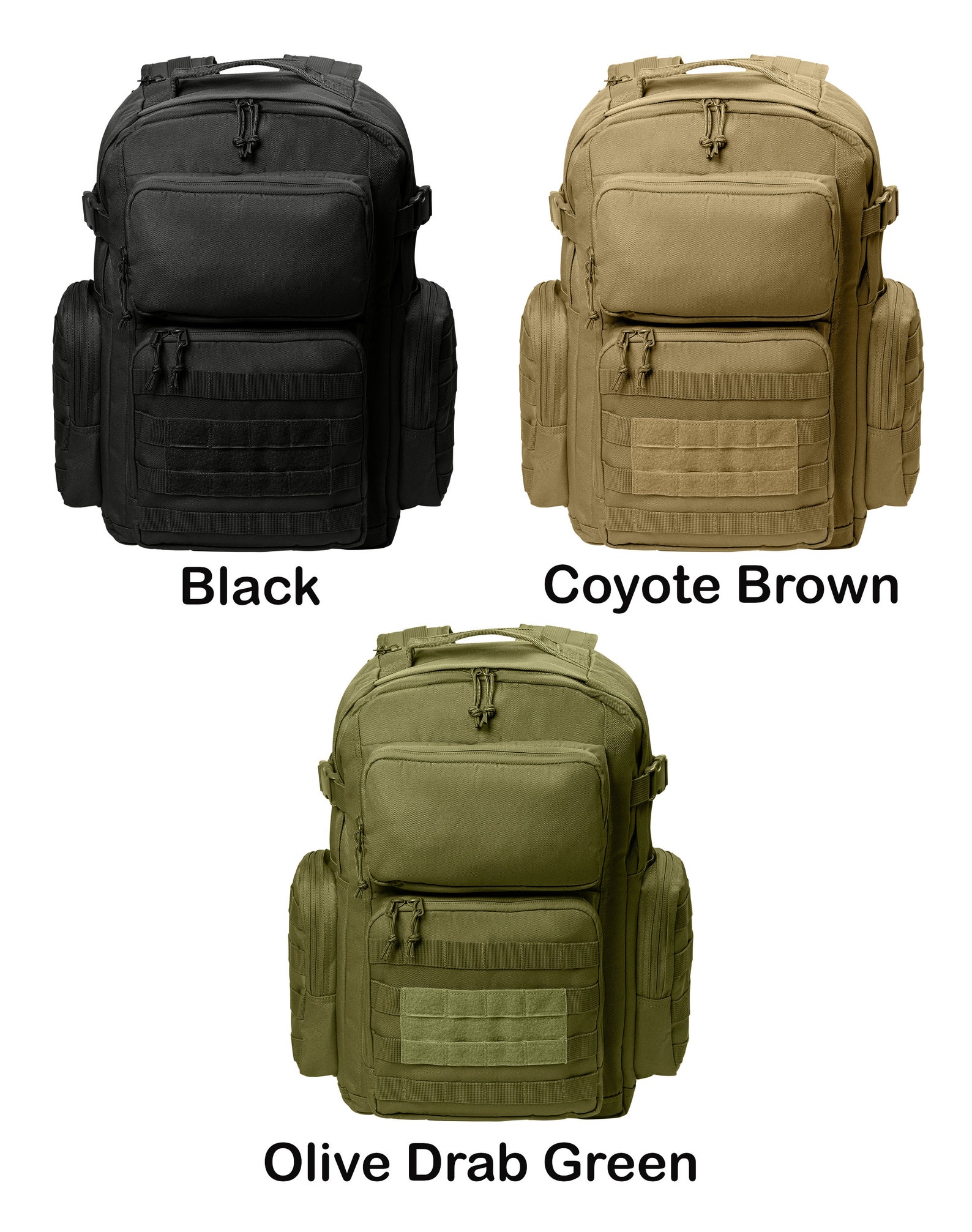 Personalized Tactical Backpack, Range Bag, Loop Panel for Badges ...