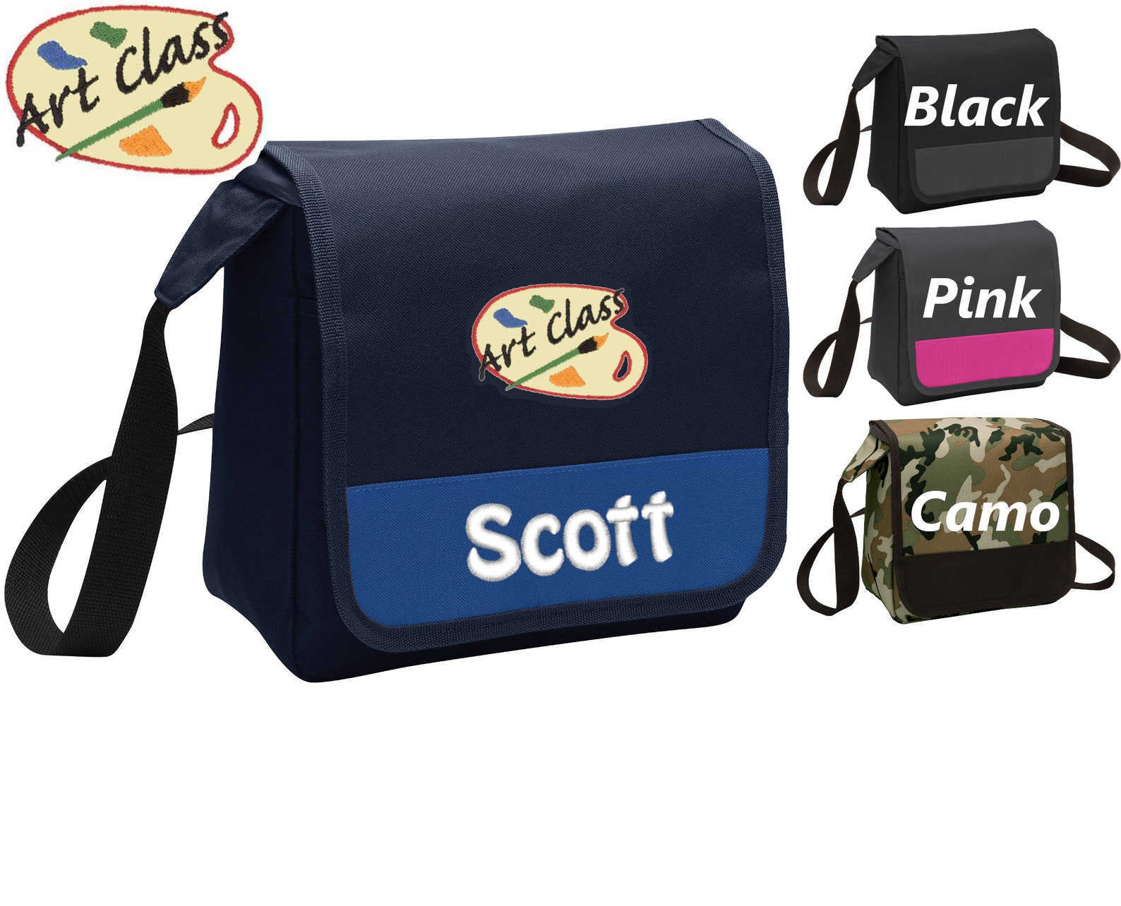 Personalized Art Class Lunch Bag Box Cooler Polyester Canvas - Etsy