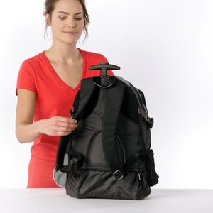 Personalized Rolling Backpack, Inline Skate Wheels, Embroidered ...