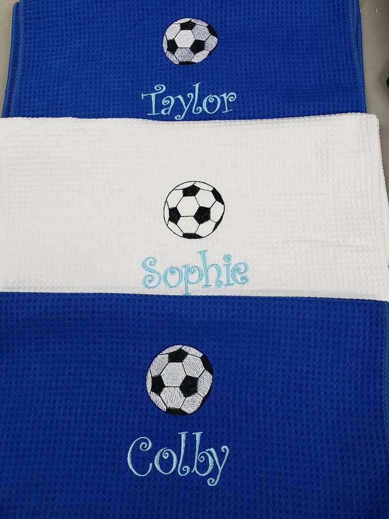 Personalized Soccer Towel, Gym Towel, Workout Towel, Fitness Towel ...