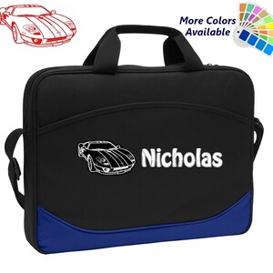 Personalized Computer Laptop Case Sports Car Outline Embroidery Design ...