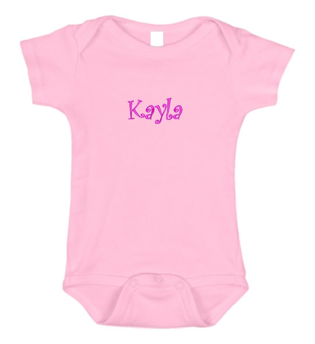 Personalized Baby Onesie Pink Embroidered With Your Baby's Name - Etsy