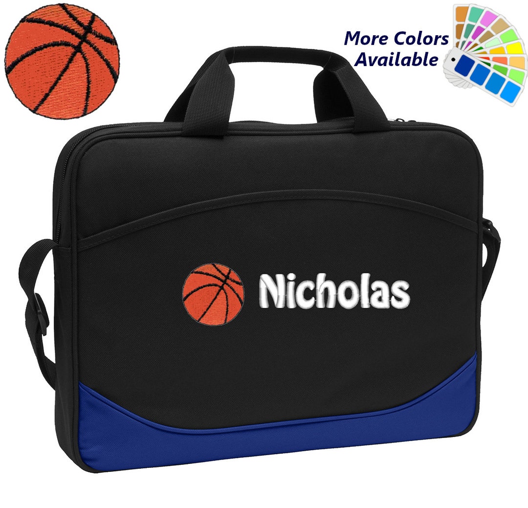 Personalized Computer Laptop Case Basketball Embroidery Design With ...