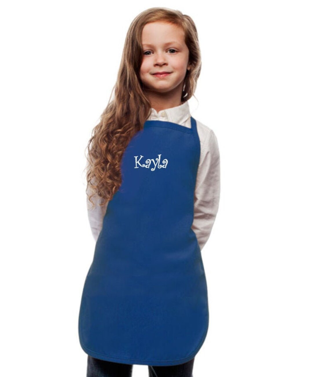 Personalized Royal Blue Kids Apron Cooking Kitchen Gift - Etsy