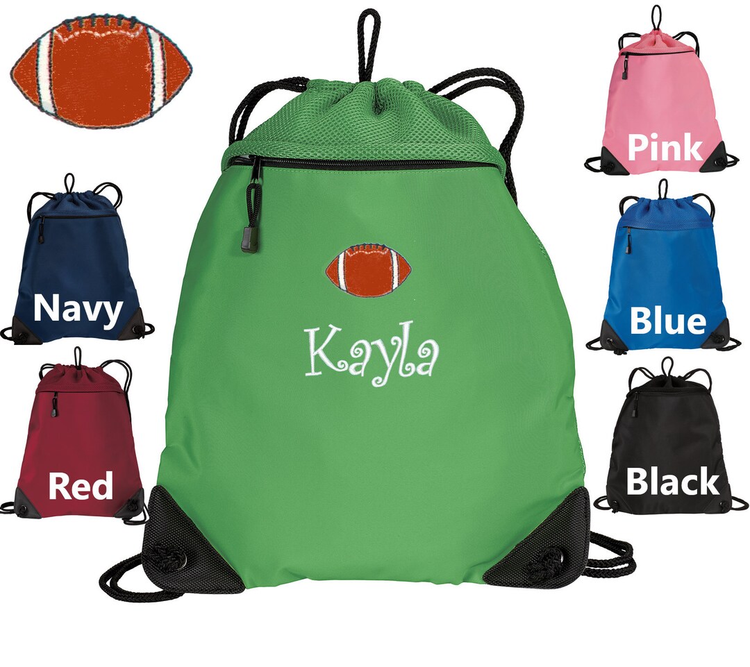 Personalized Football Coach Cinch Pack, Coach Gift, Drawstring Gym PE ...