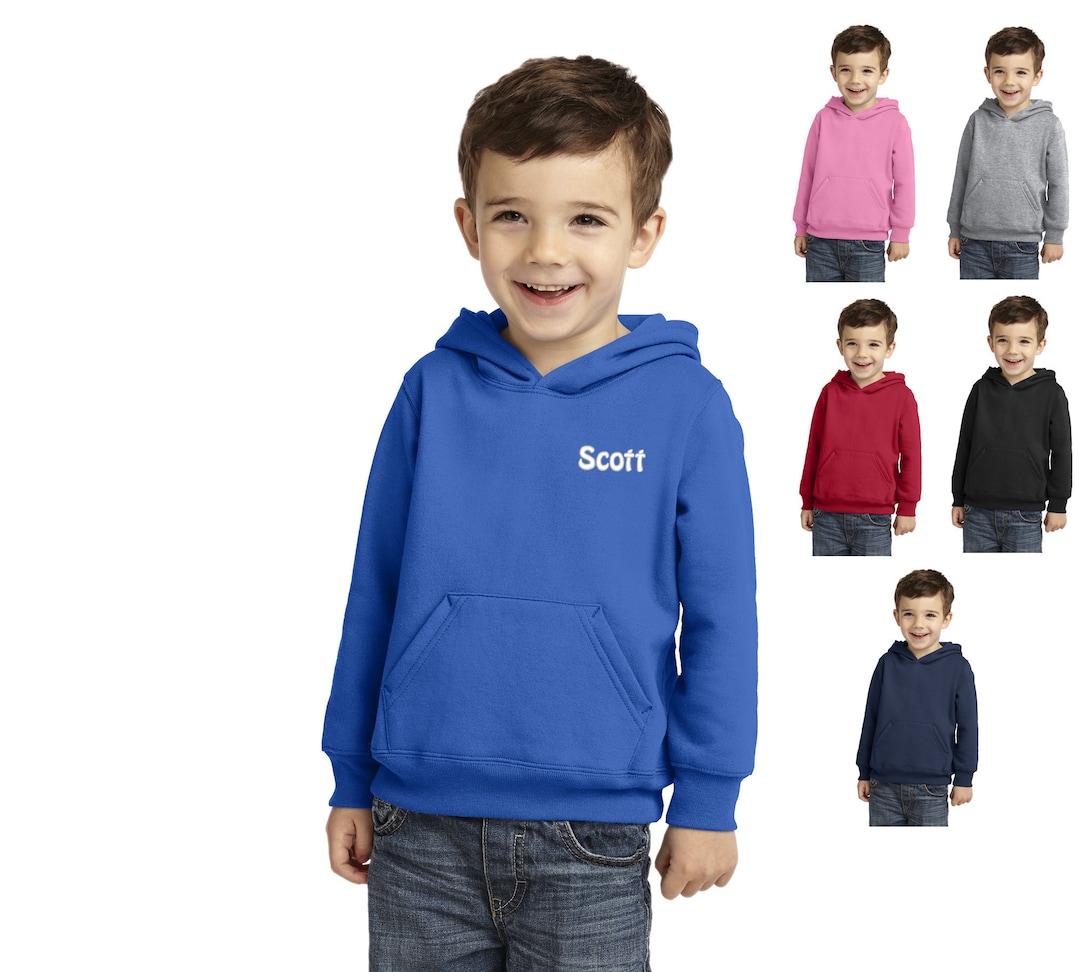 Personalized Toddler Hoodie, Sweatshirt With Hood, Toddler Jacket ...