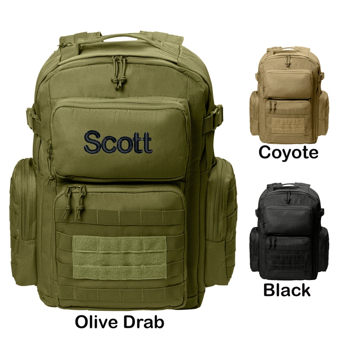 Personalized Tactical Backpack, Range Bag, Loop Panel for Badges ...