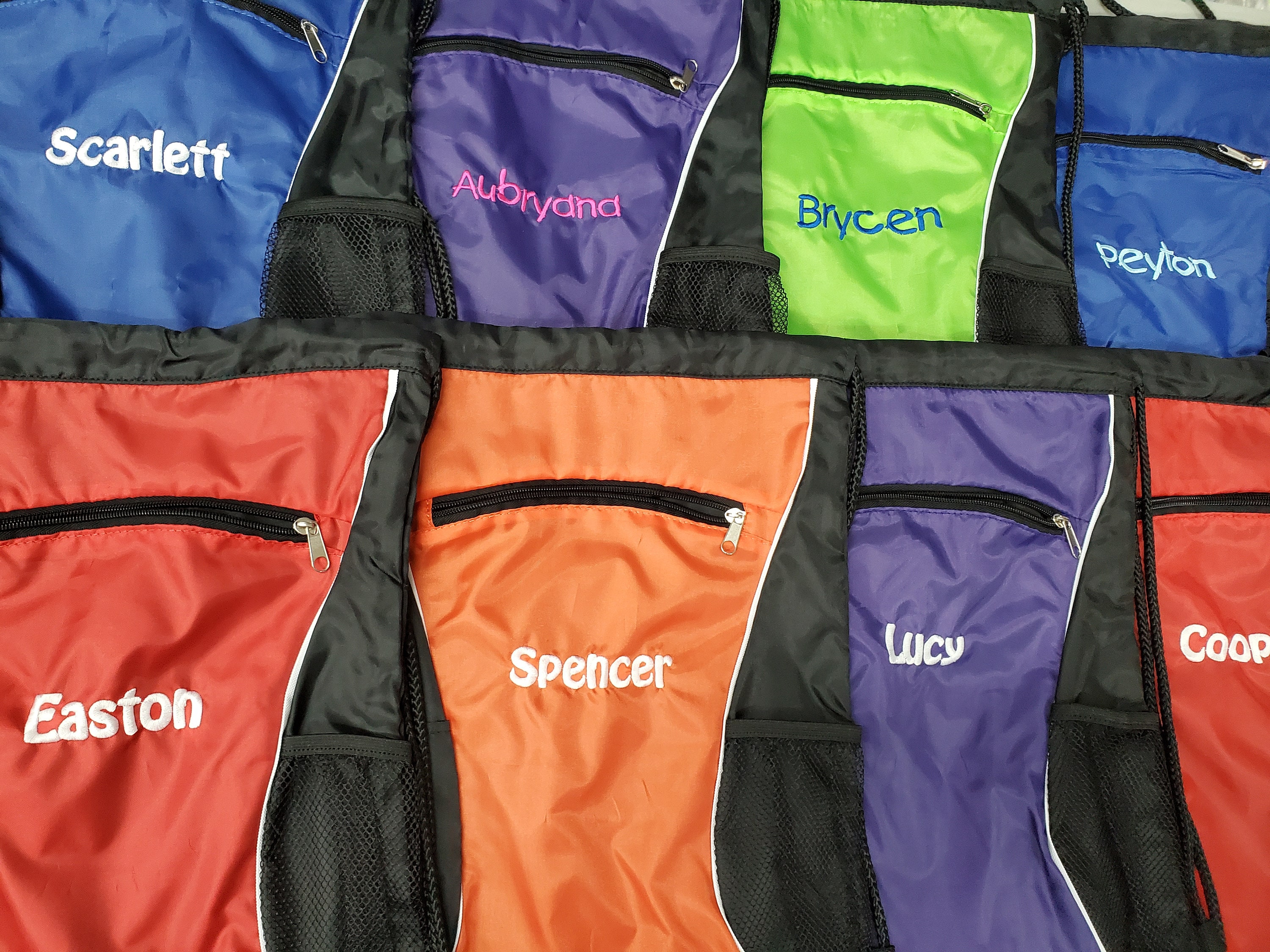 Personalized Cinch Pack Lightweight School Backpack | Etsy