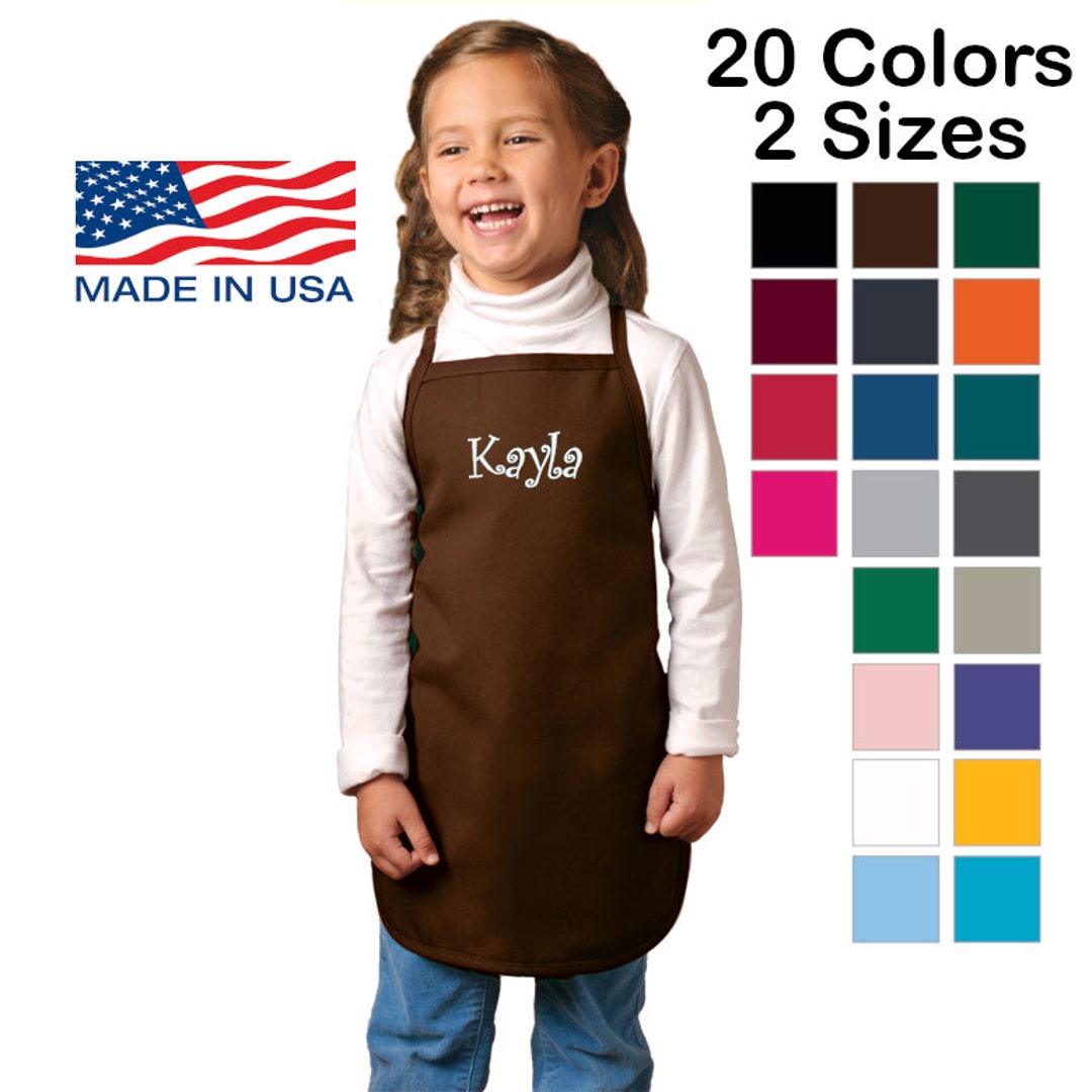 Personalized Kids Apron, Cooking Kitchen Gift, School Gift, Student ...
