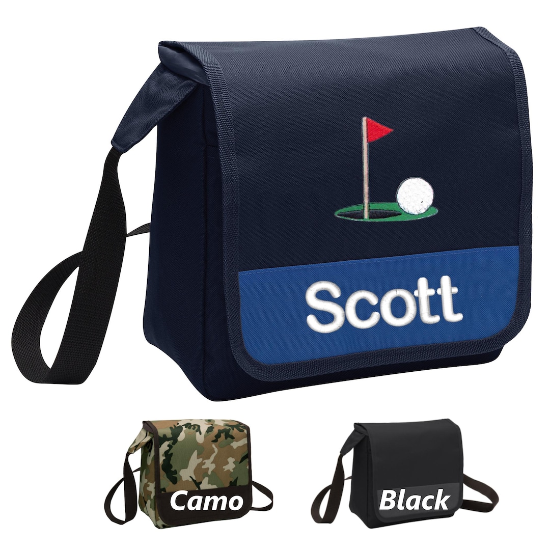 Personalized Golf Lunch Bag Box Cooler, Polyester Canvas Fabric ...