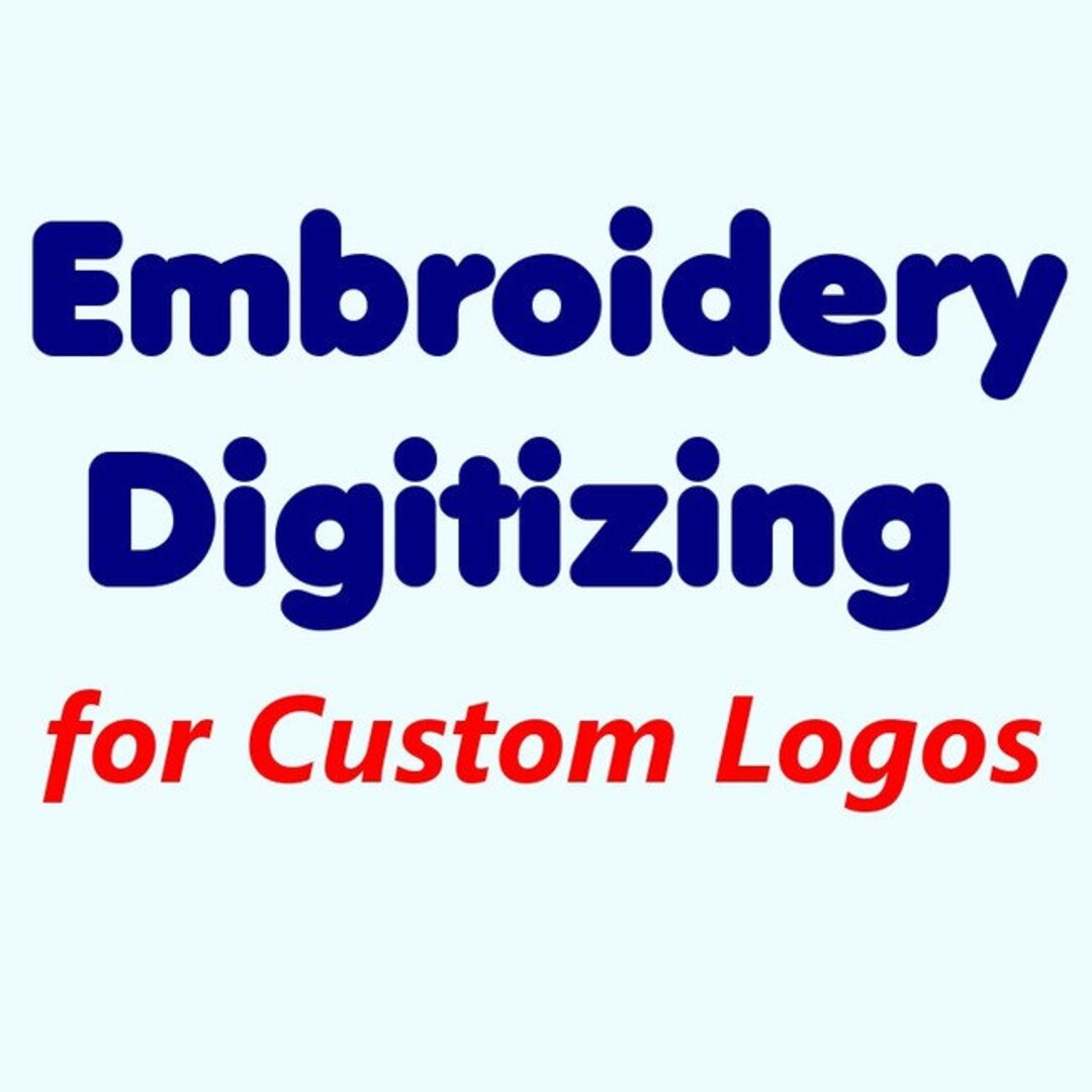 Embroidery Design Digitizing Set up Fee - Etsy
