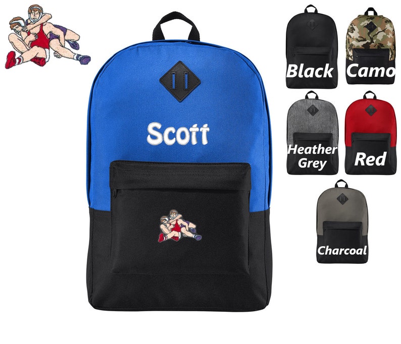 Personalized Kids Wrestling Backpack Embroidered Monogrammed - Etsy
