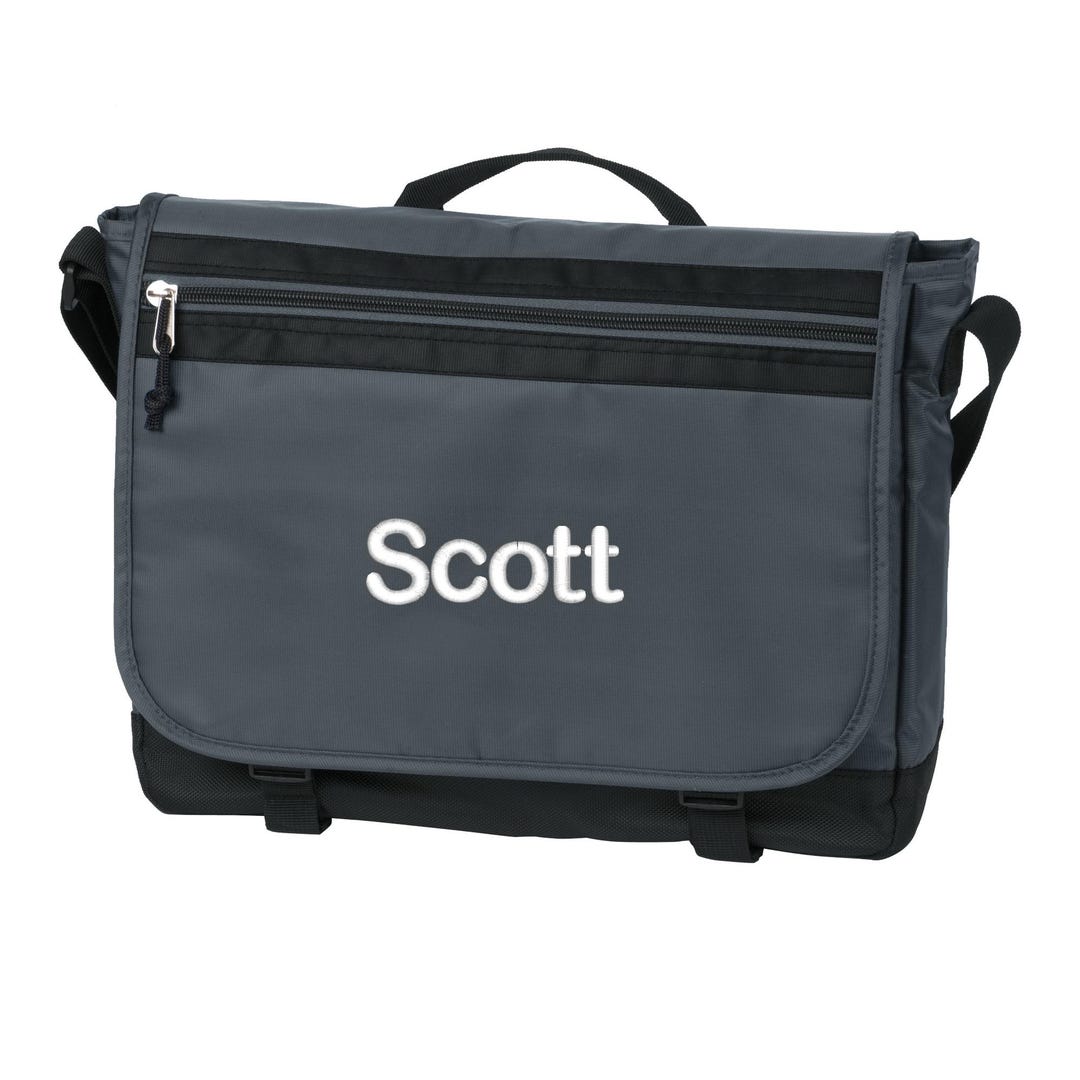 Personalized Briefcase Messenger Embroidered With Your Name, Perfect ...