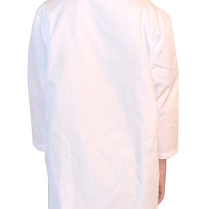 Personalized White Kids Art Smock With Sleeves Embroidered With I Love ...