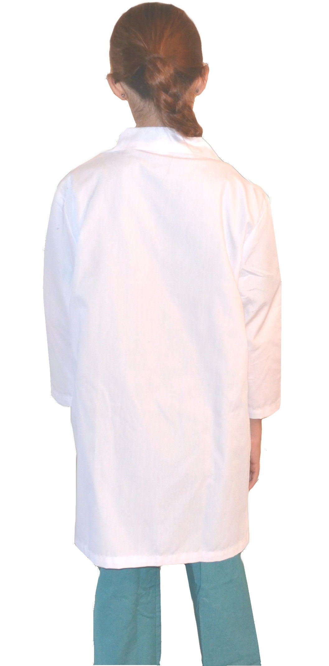 Personalized White Kids Art Smock With Sleeves Embroidered With Paint ...