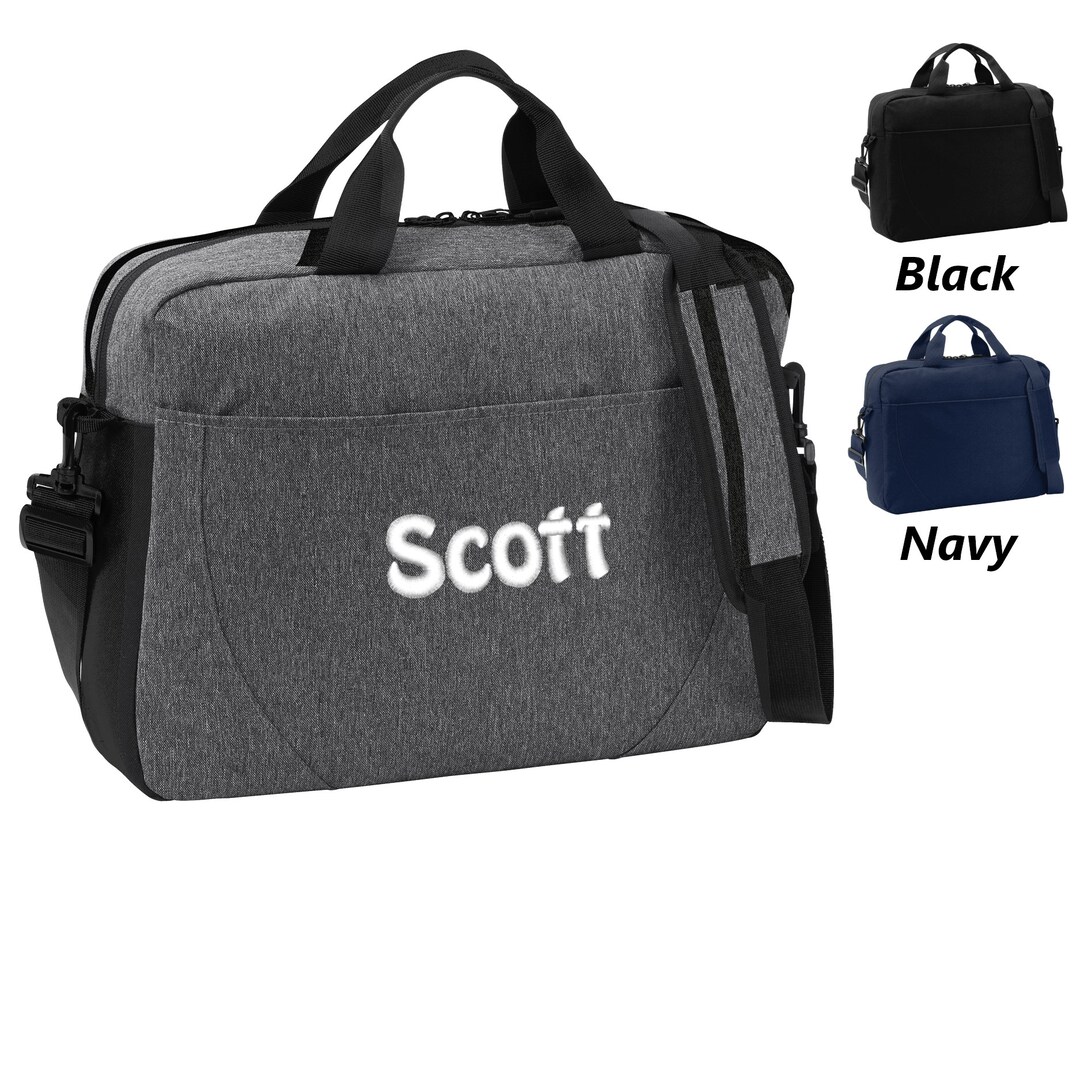 Personalized Briefcase Laptop Case, Embroidered With Your Name, Perfect ...