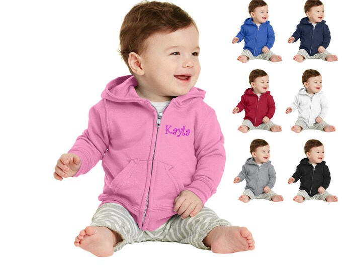 Personalized Infant Baby Hoodie Sweatshirt With Hood Baby | Etsy