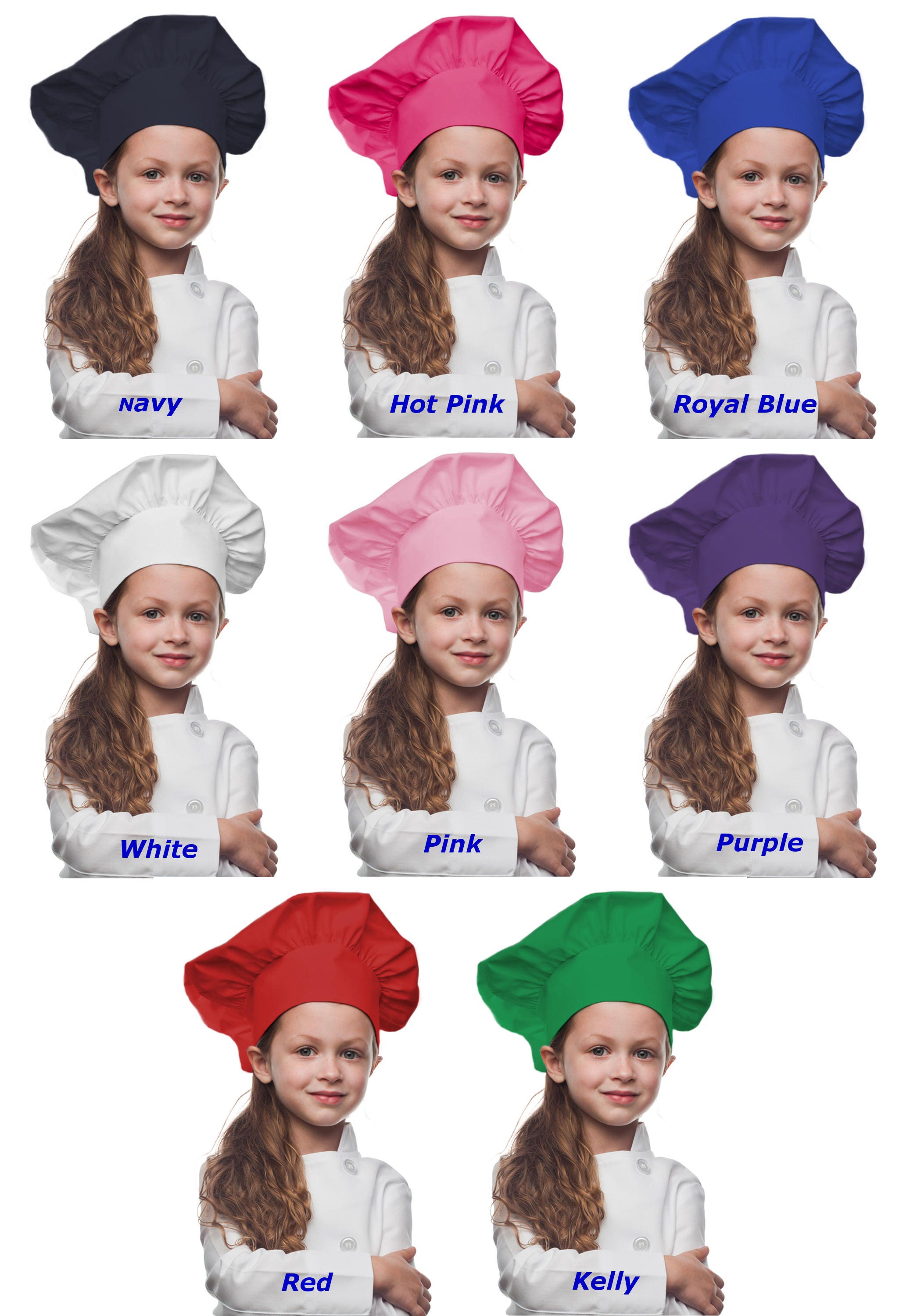 Personalized Kids Chef Hat Embroidered With Your Text or Name | Etsy