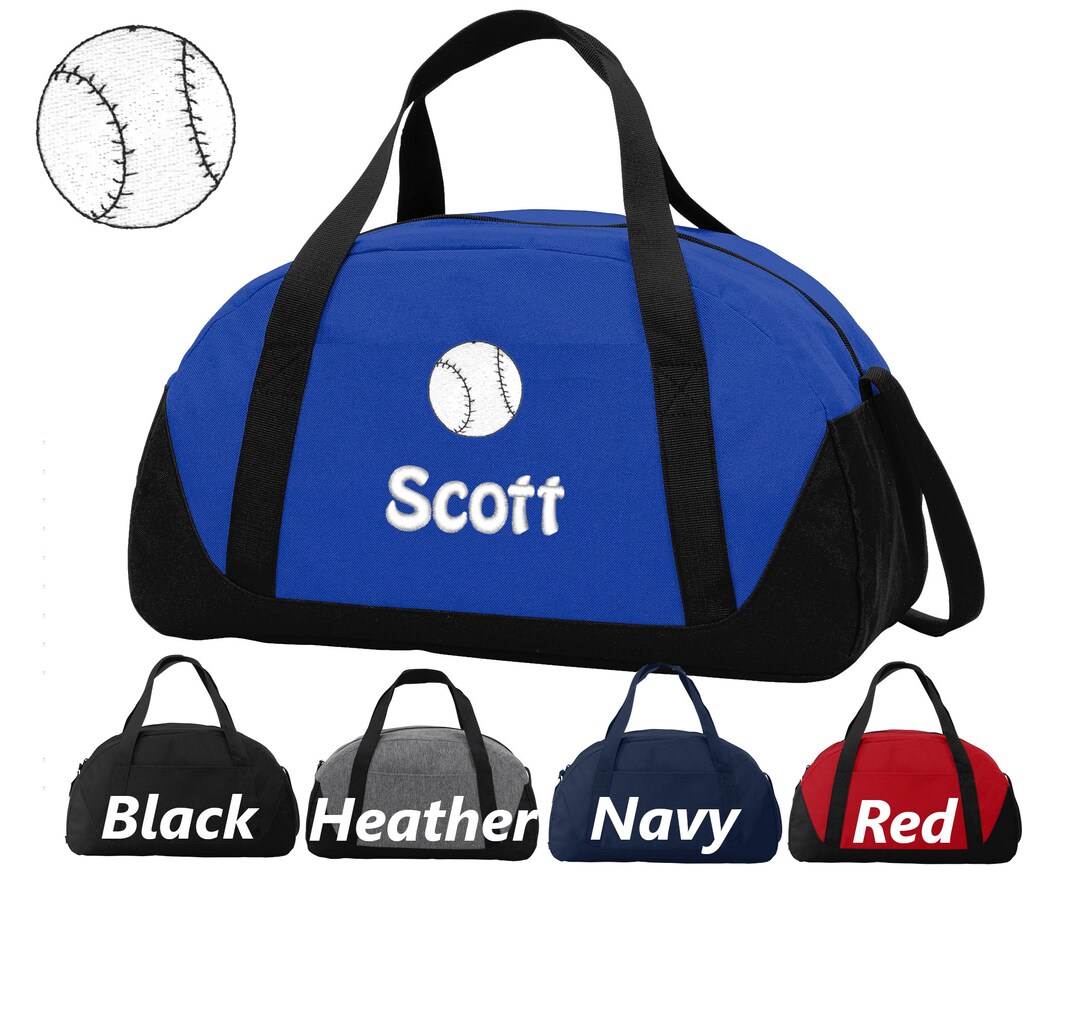 Personalized Kids Baseball Duffel Bag, Duffle Gym Bag, School PE Bag ...