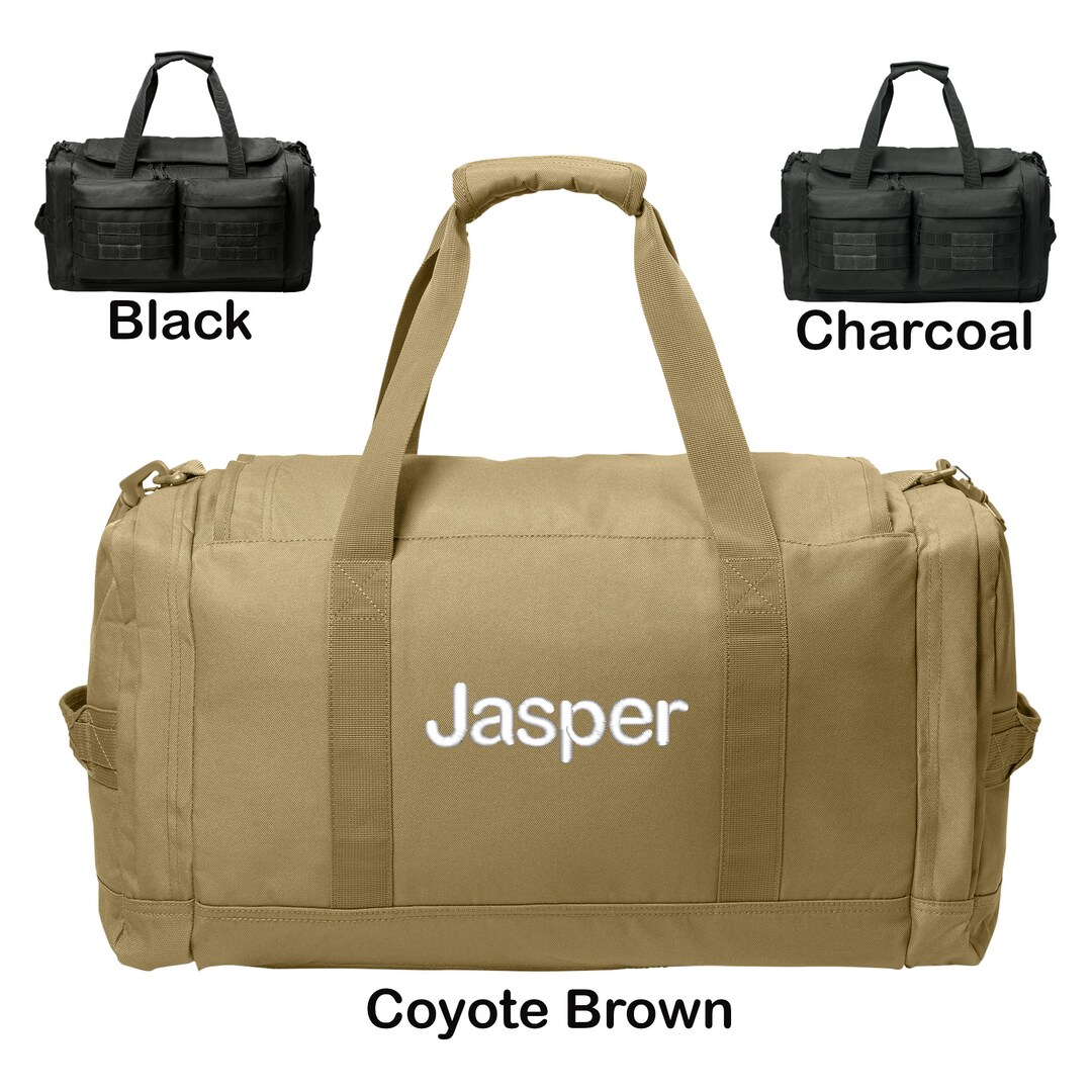 Personalized Tactical Duffel Bag, Range Bag, Loop Panel for Badges ...