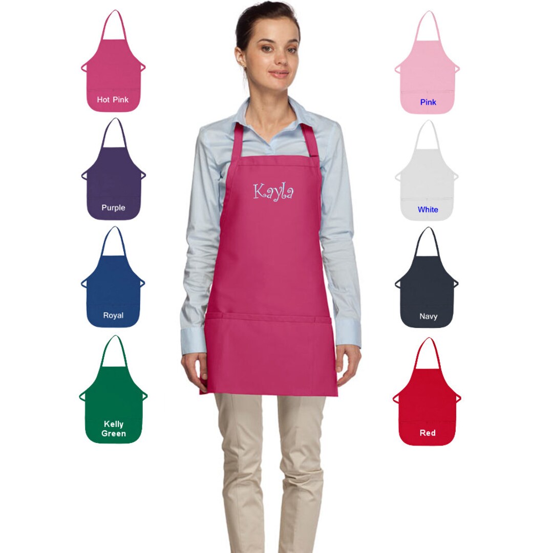 Personalized Apron, Embroidered Name, Custom Apron, Quality Apron ...