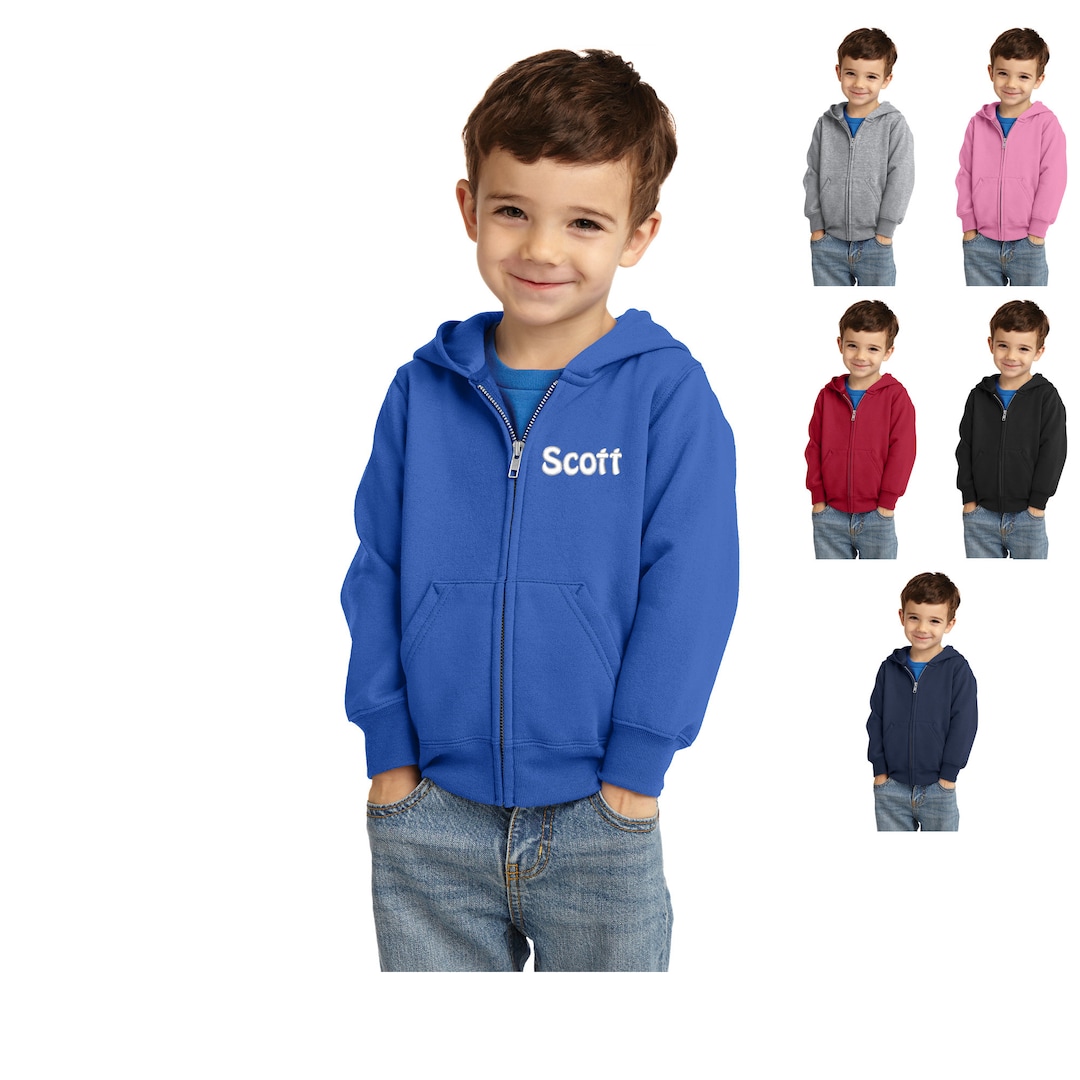 Personalized Toddler Hoodie, Sweatshirt With Hood, Toddler Jacket ...