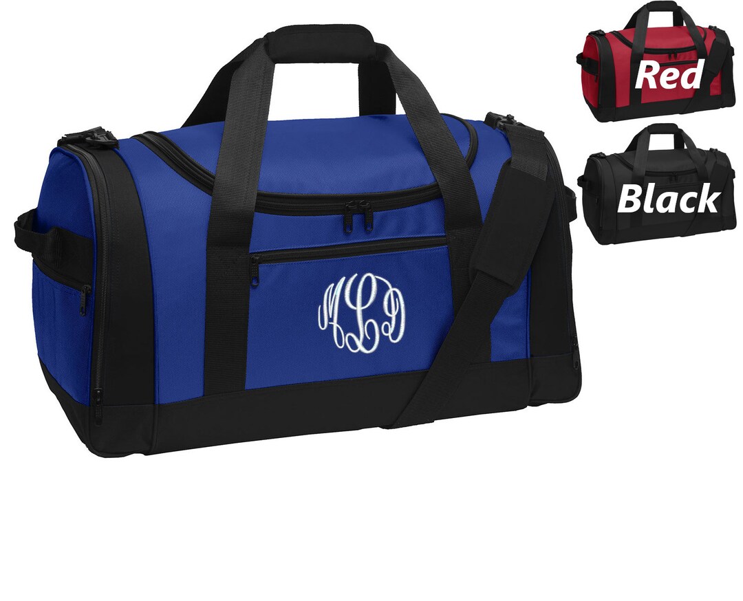 Monogrammed Sports Duffel Bag, Gym Bag, Weekend Bag, Groomsmen Gift ...