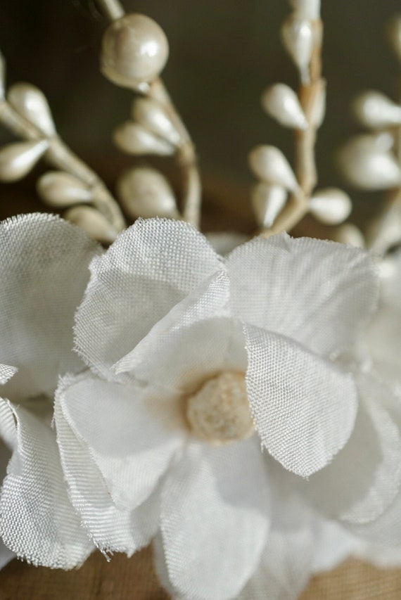 1940s Wedding Coronet, French Bridal Crown Headpiece,… - Gem