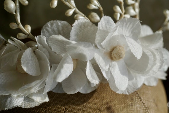 1940s Wedding Coronet, French Bridal Crown Headpiece,… - Gem