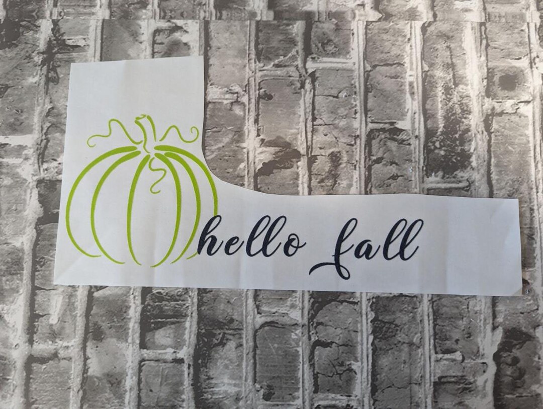 Screen Printing Transfer Hello Fall - Etsy
