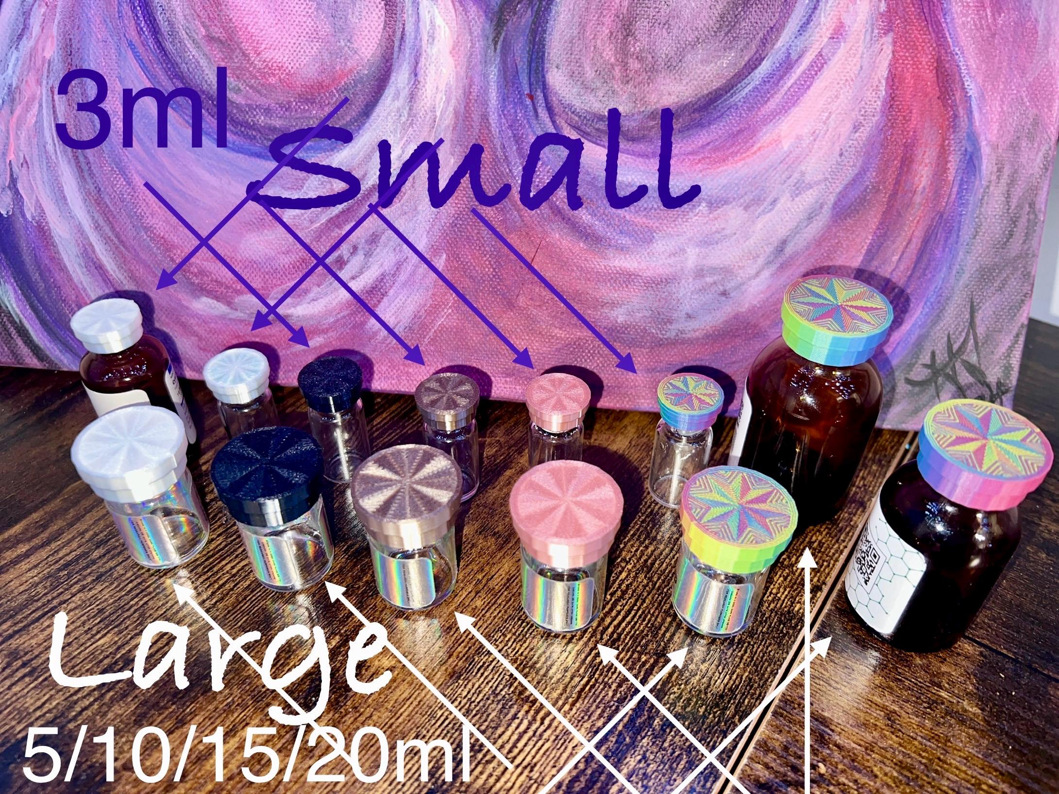 Vial Caps Small 3ml & Large 5/10/20/30ml - Etsy