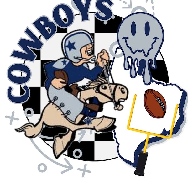 Football Cowboys Cowboy Joe Png - Etsy