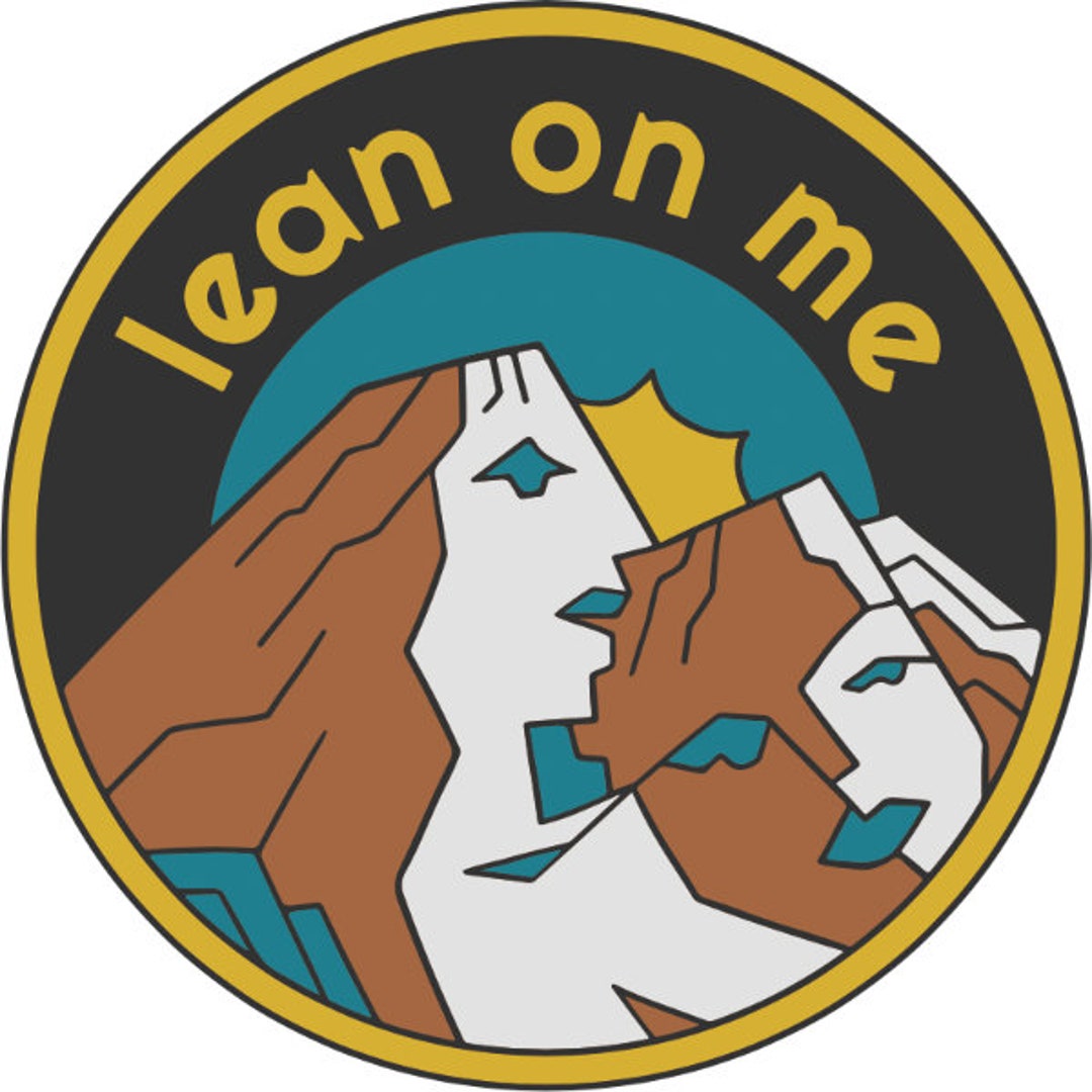 Lean on Me : Vinyl Sticker - Etsy