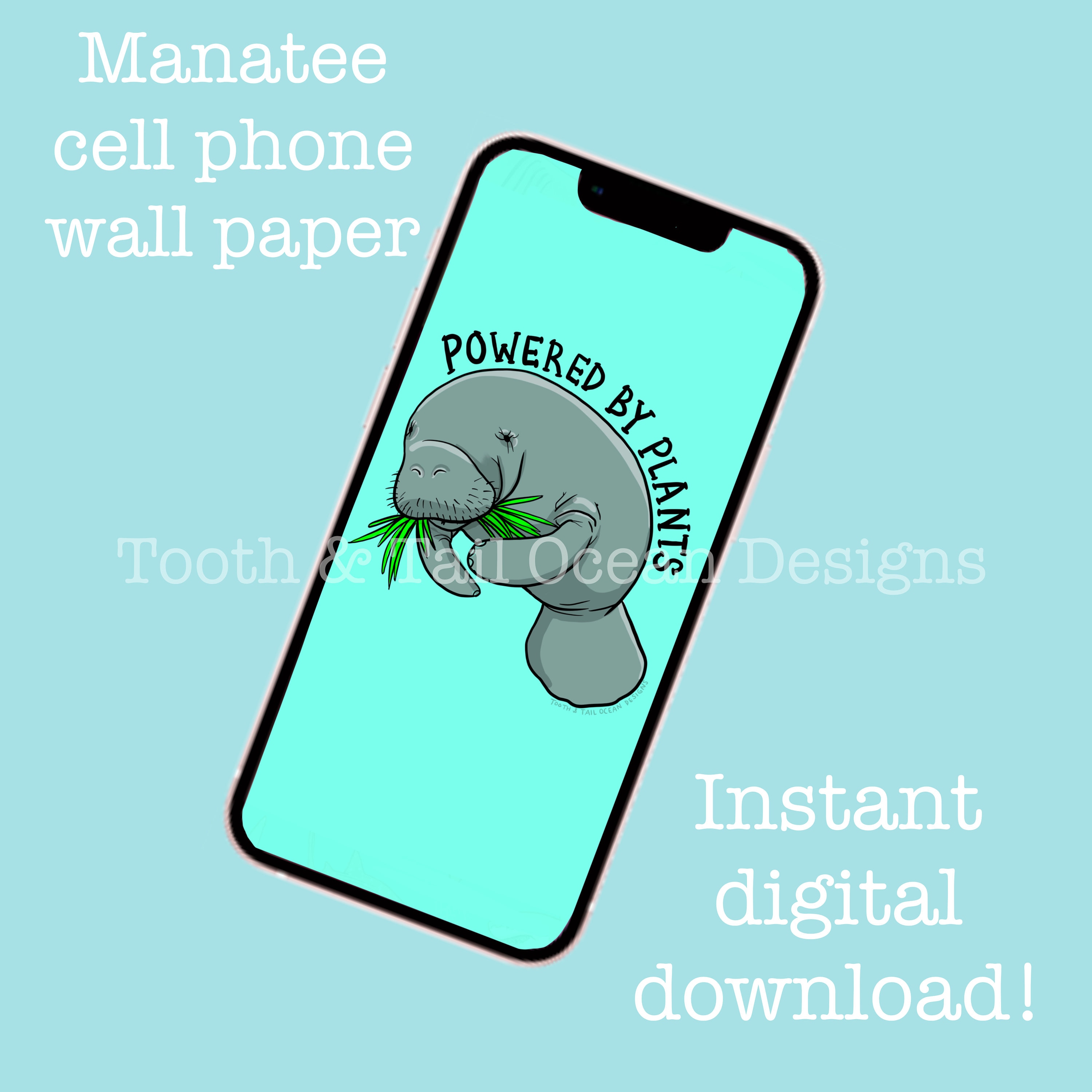 Cute Manatee Wallpaper
