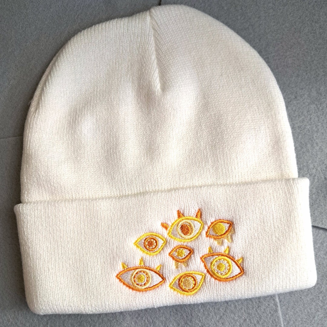 Beanie Hats - Biblically Accurate Angel Eyes - White Gold Yellow All ...