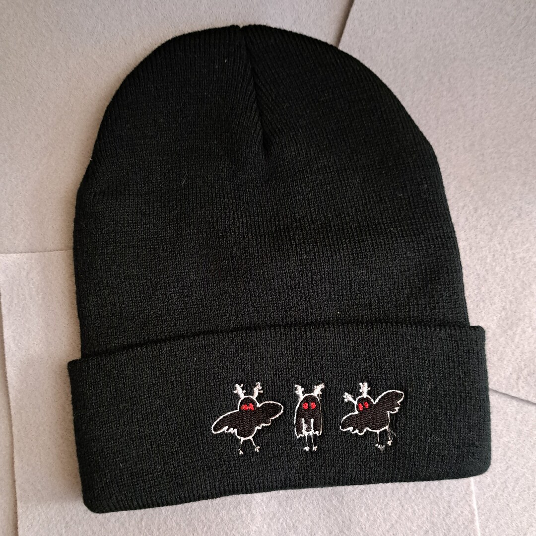Beanie Hats - Mini Mothman - Black Cryptid Moth - Etsy