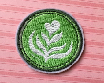 Green Tea Cafe Patch Custom Made AP50 - Etsy