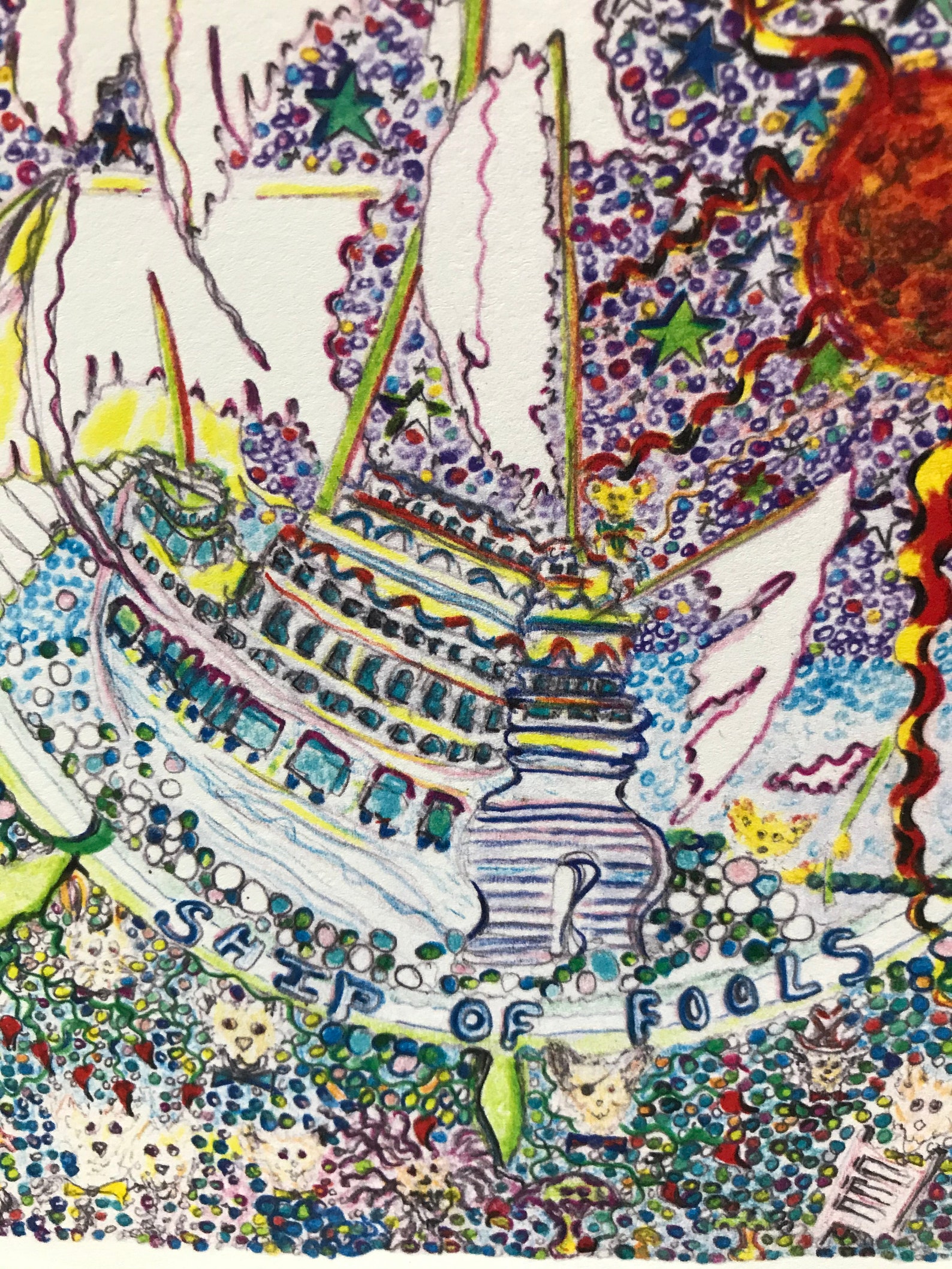 Grateful Dead Ship of fools print | Etsy