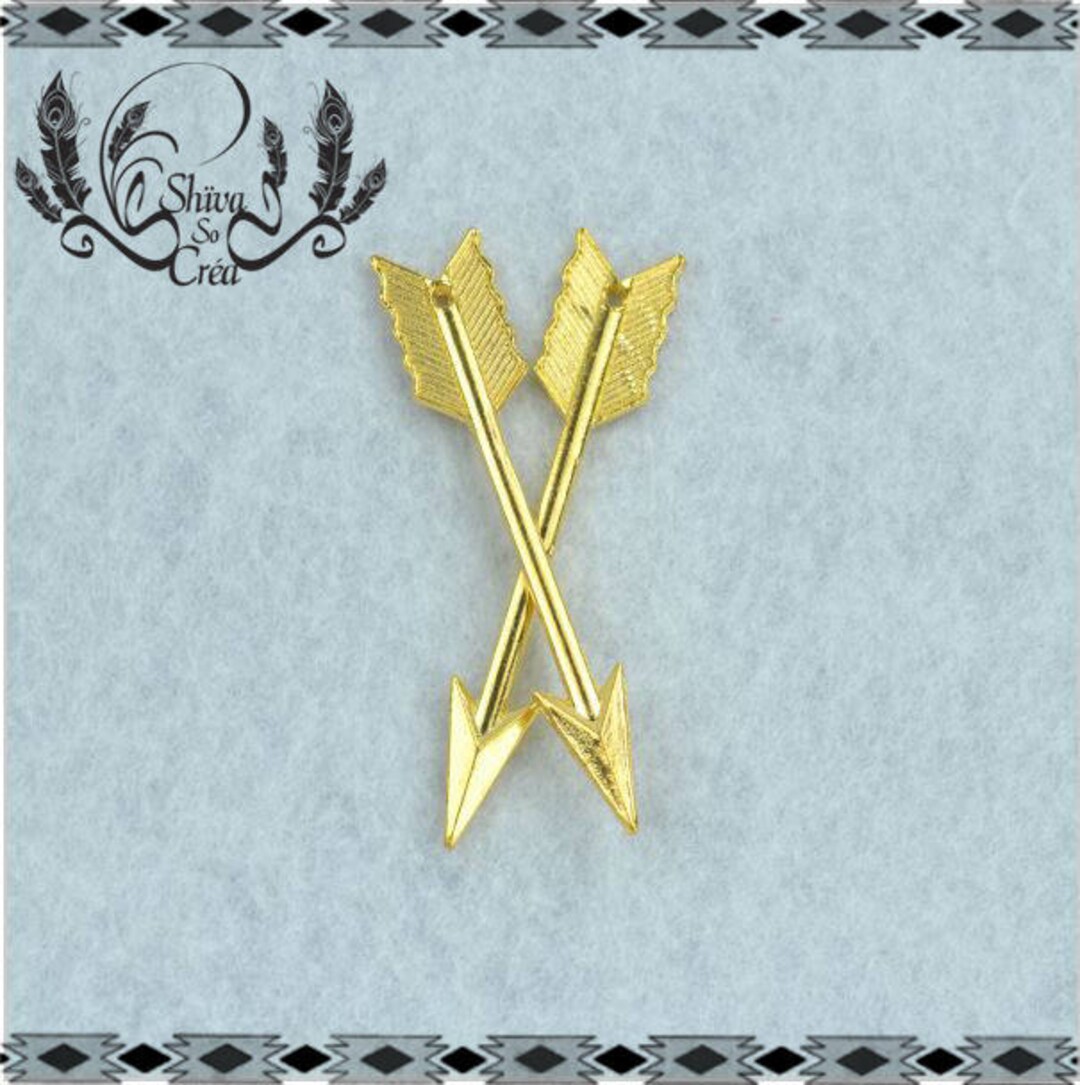 Colgante de encanto de flecha 62 x 12 mm - Etsy España