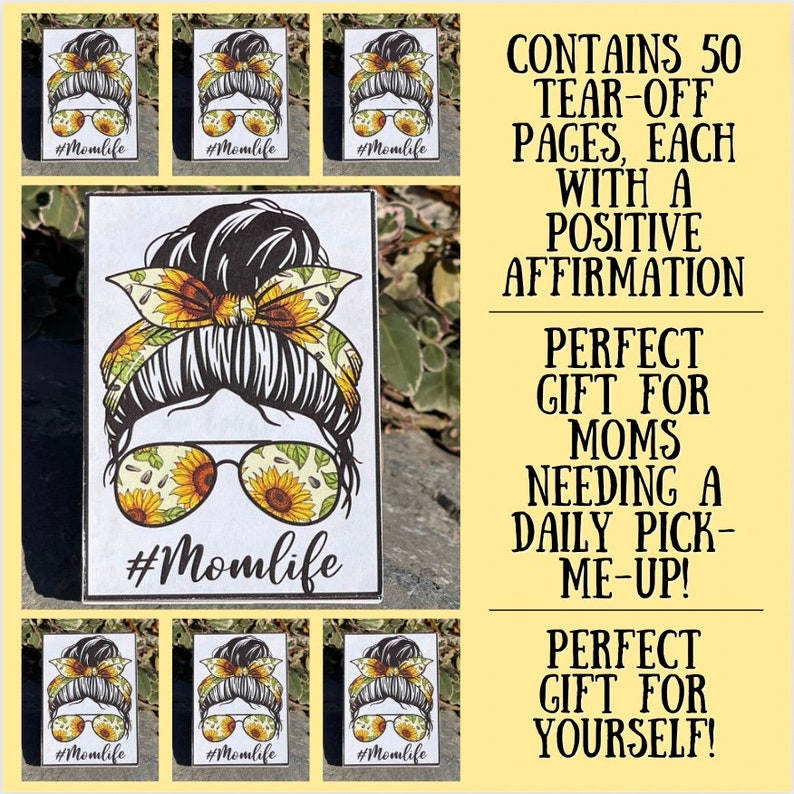 Positive Affirmation Tear-off Pad: Mom Life Gift (magnetic Back) - Etsy