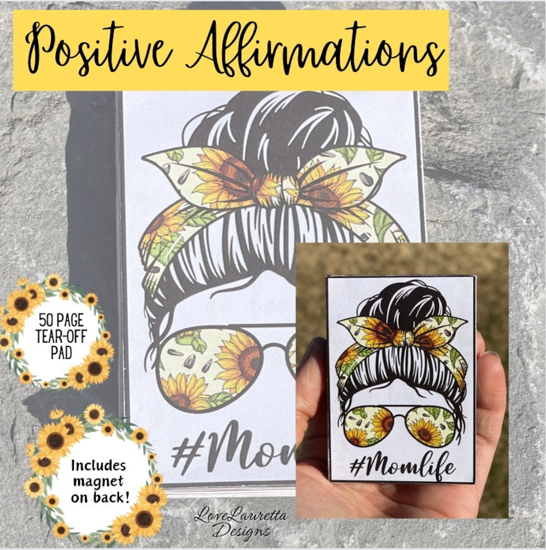 Positive Affirmation Tear-off Pad: Mom Life Gift (magnetic Back) - Etsy