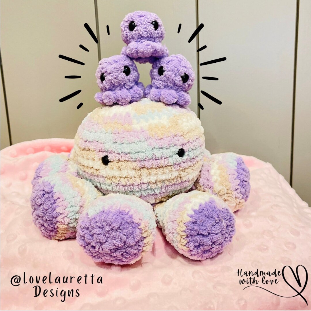 Amigurumi | Crochet Octopus | Mom Octopus | Tiny Baby Octopus | Crochet ...