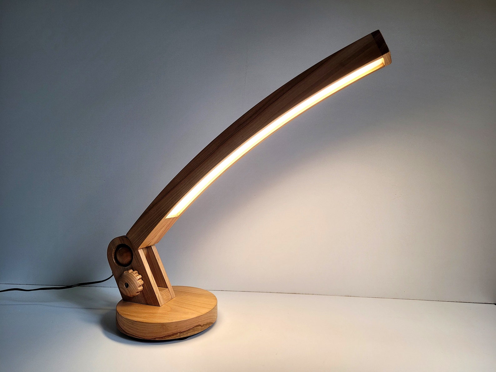 Table LED Lamp Wooden Reading Lamp Wood Lamp Desk Light - Etsy