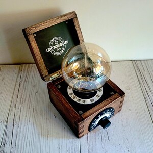 Edison Lamp Wooden Box Vintage Style Dimmer Industrial Lamp Сube - Etsy