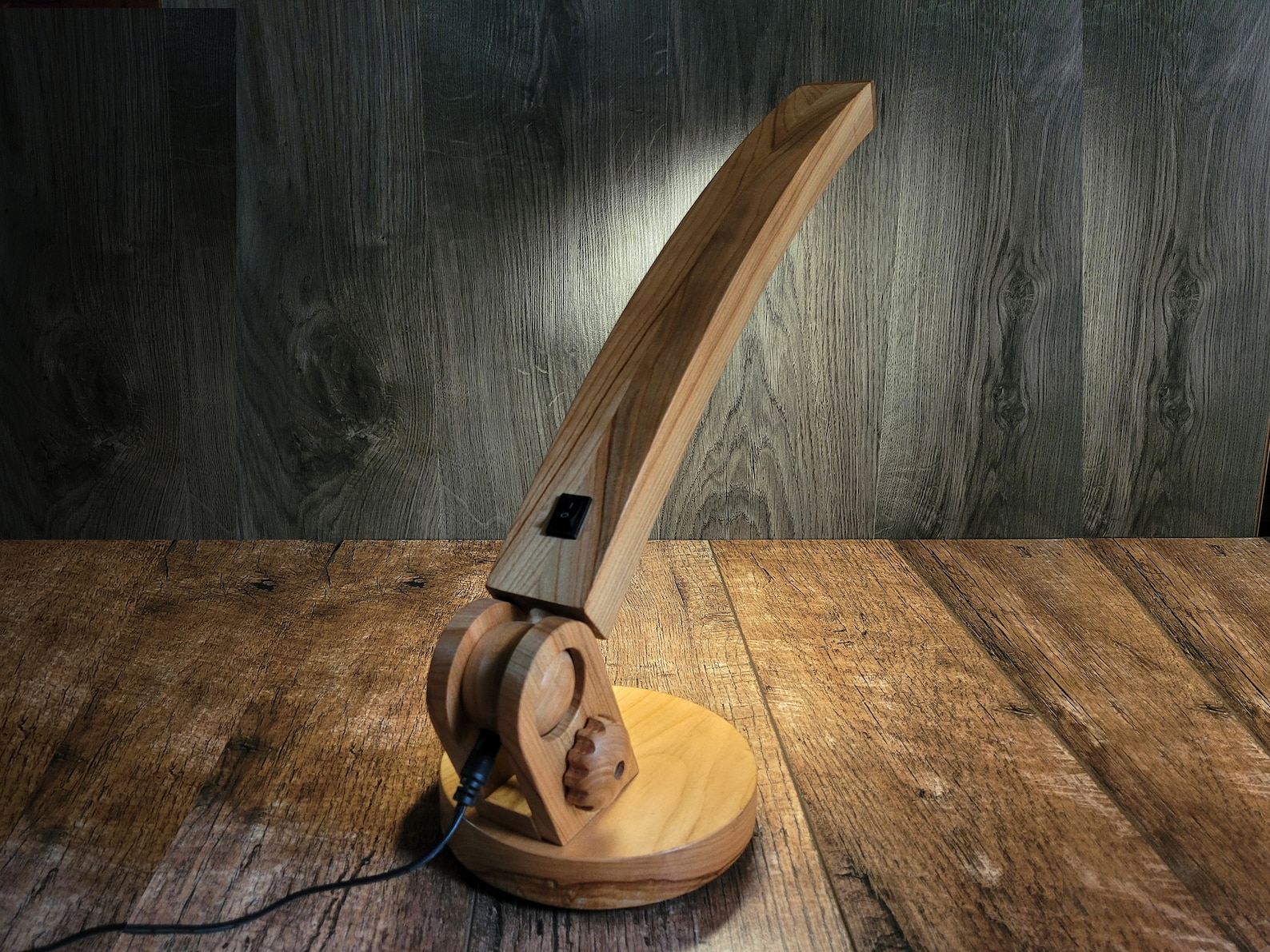 Table LED Lamp Wooden Reading Lamp Wood Lamp Desk Light - Etsy