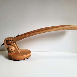 Table LED Lamp, Wooden Reading Lamp, Wood Lamp, Desk Light, Nightlight ...