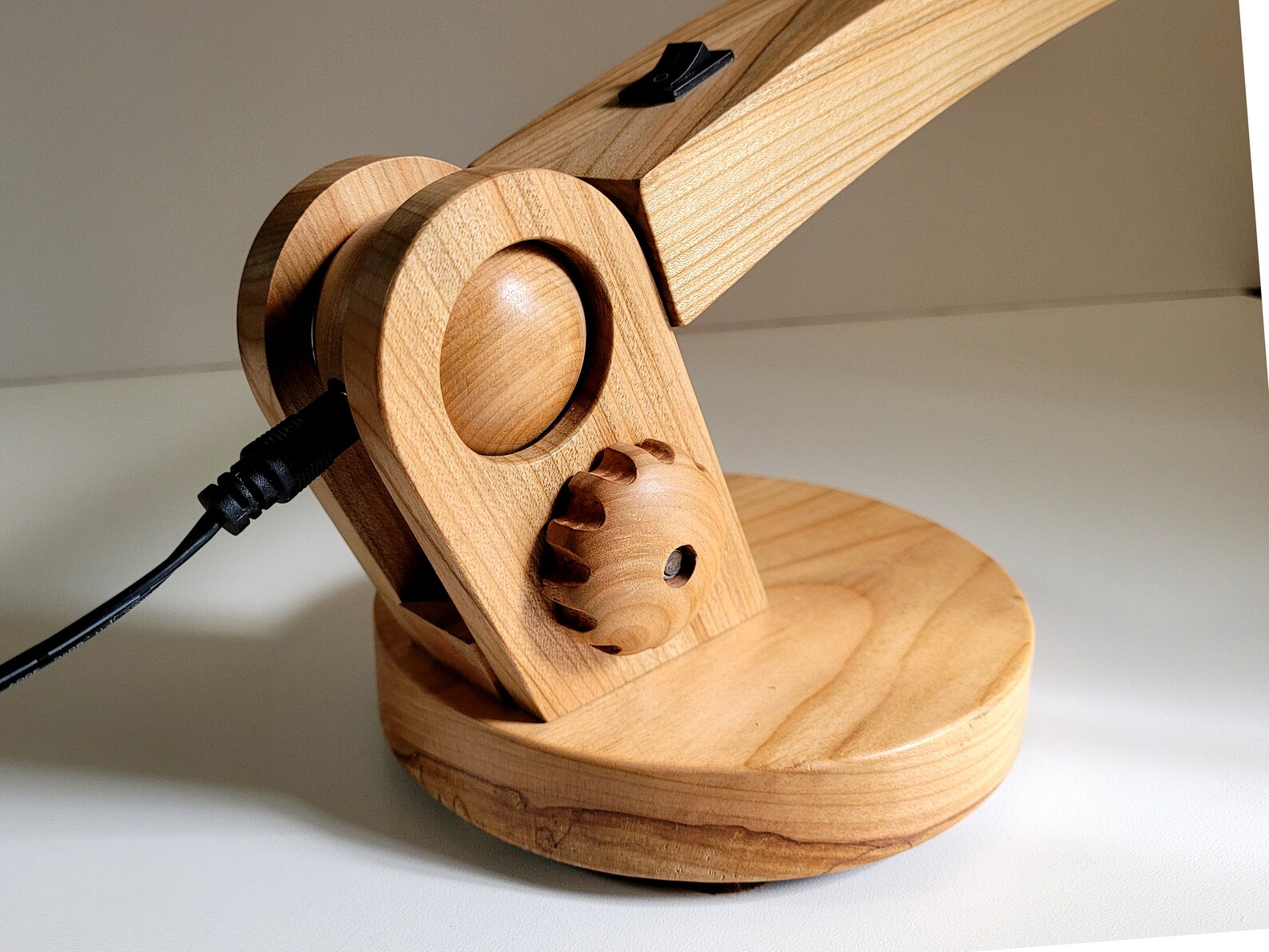 Table LED Lamp, Wooden Reading Lamp, Wood Lamp, Desk Light, Nightlight ...