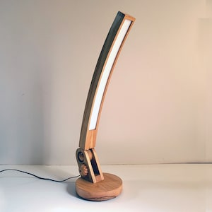 Table LED Lamp, Wooden Reading Lamp, Wood Lamp, Desk Light, Nightlight ...